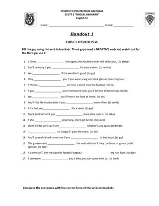 Handout 1 sixth | PDF
