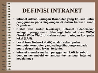 HANDOUT10 - INTRANET HANDOUT10 INTRANET. | PPT