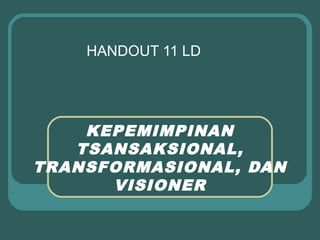 Handout 11 ld | PPT