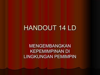 Handout 14 ld | PPT
