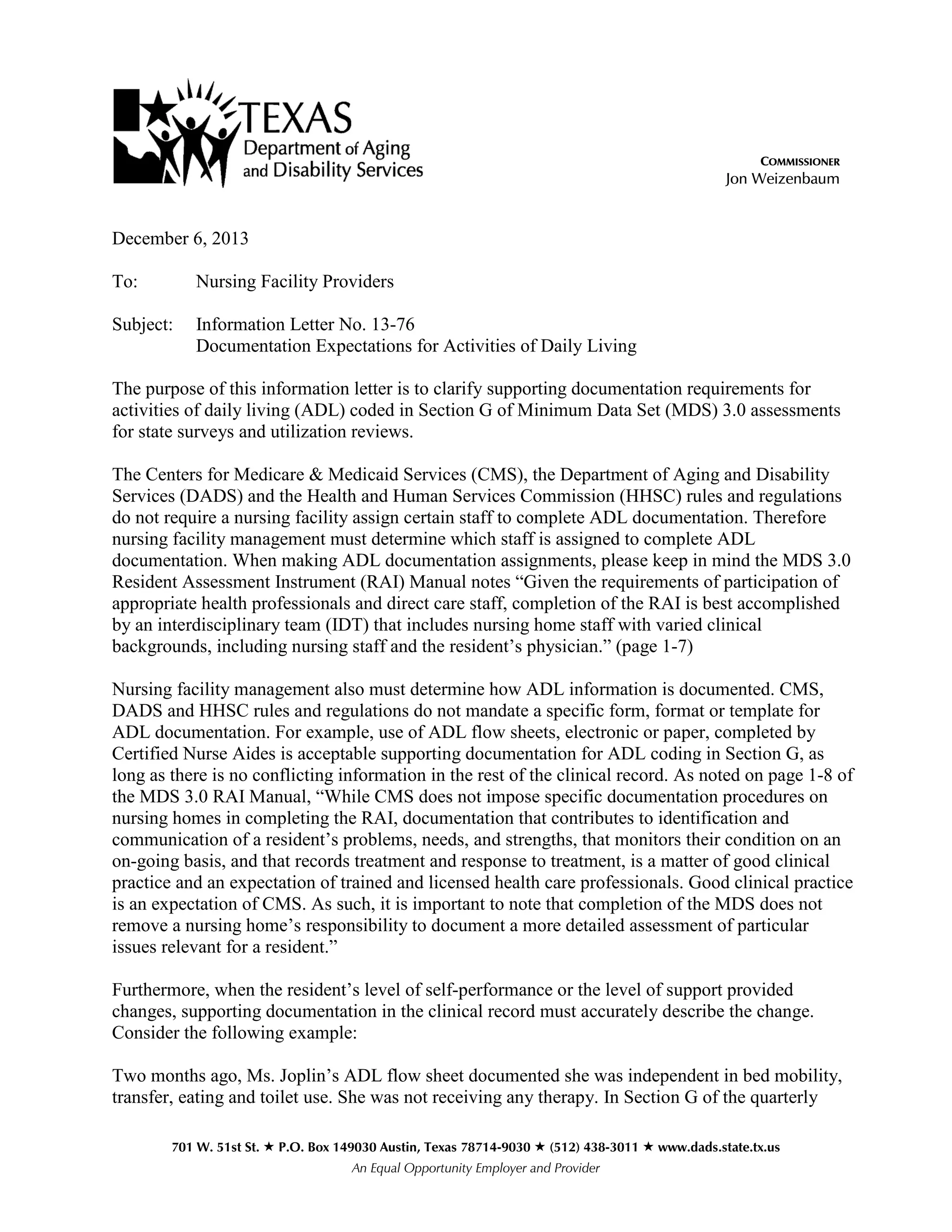 Handout 2 dads provider letter - ad ls | PDF