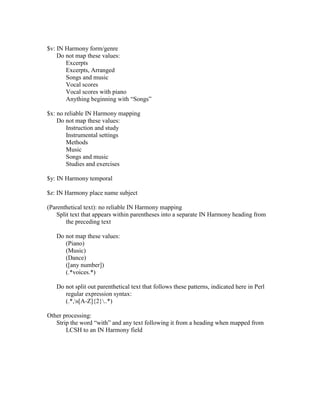 Handout for IN Harmony Tools Redux | PDF | Musicals | Genres