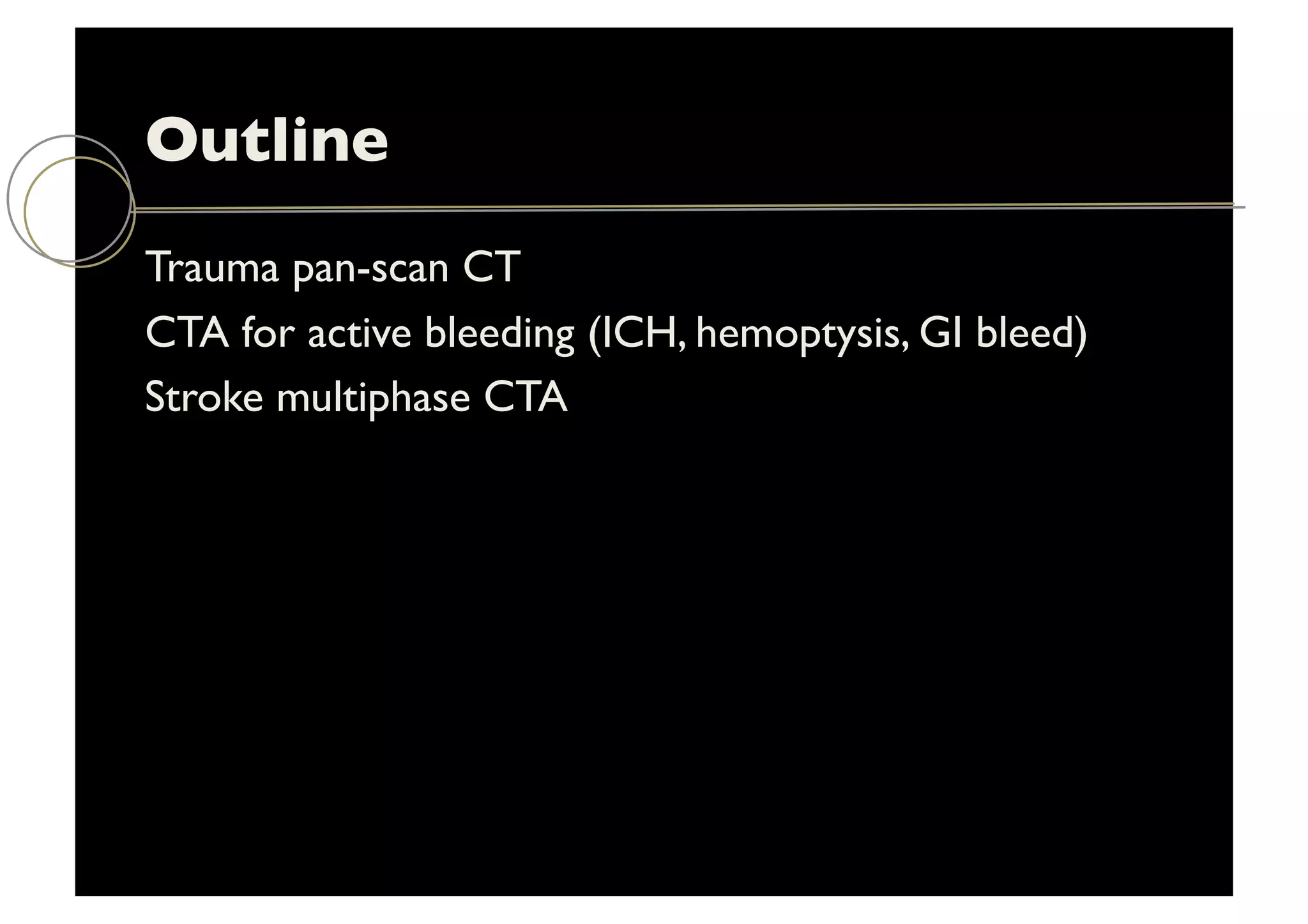 Emergency CT: Updates | PDF