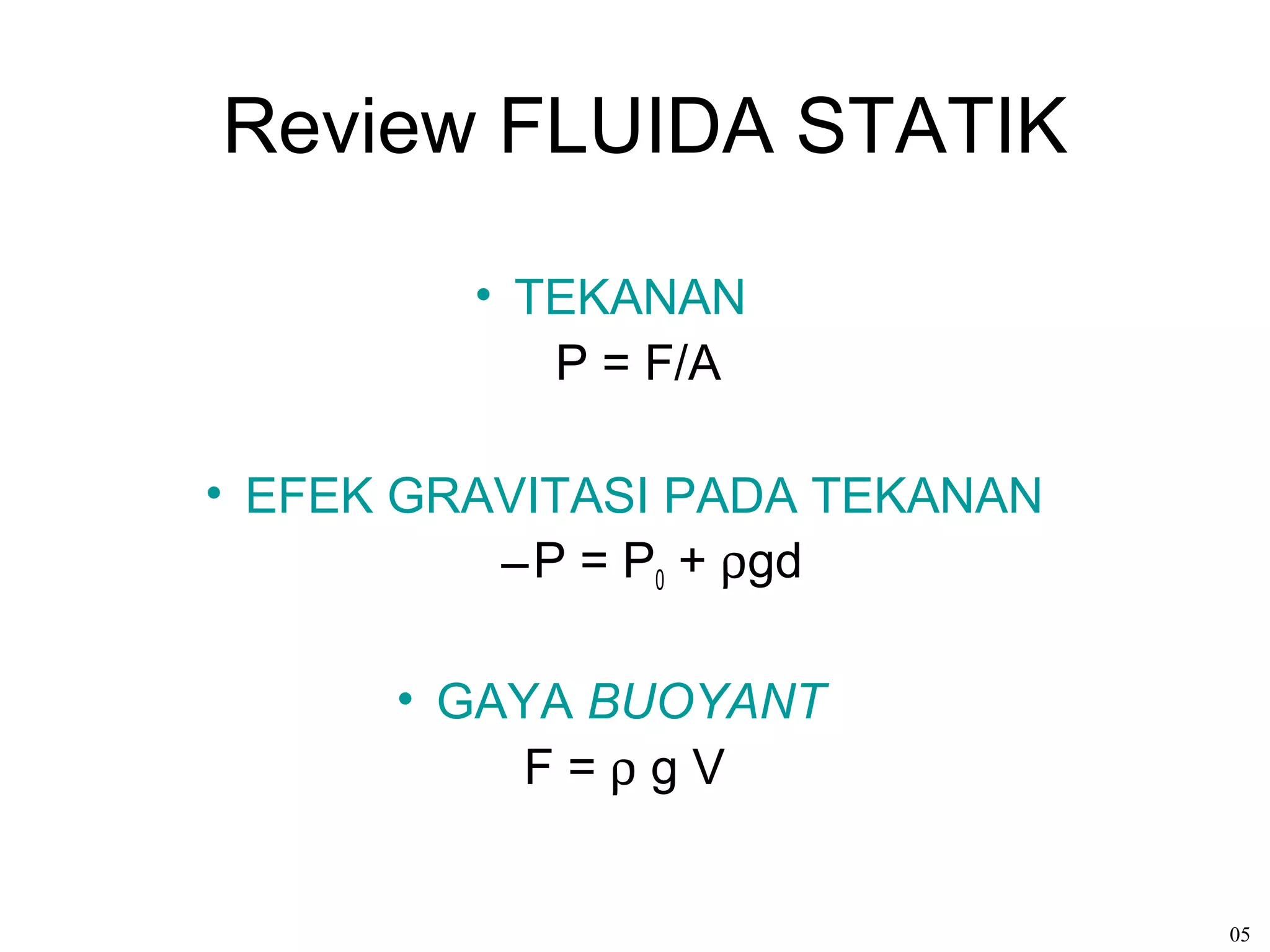 Handout2 fluida statik | PPT