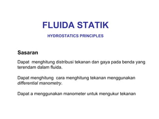 Handout2 fluida statik | PPT