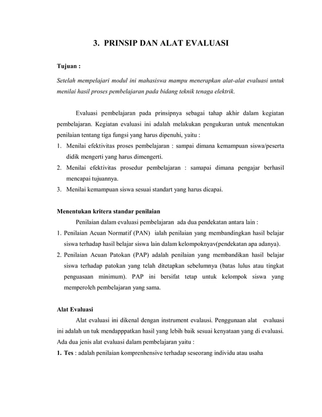 Handout 3 evaluasi_pendidikan_ | PDF