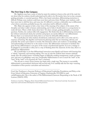 4. Mapping a Route toward Differentiated Instruction | PDF