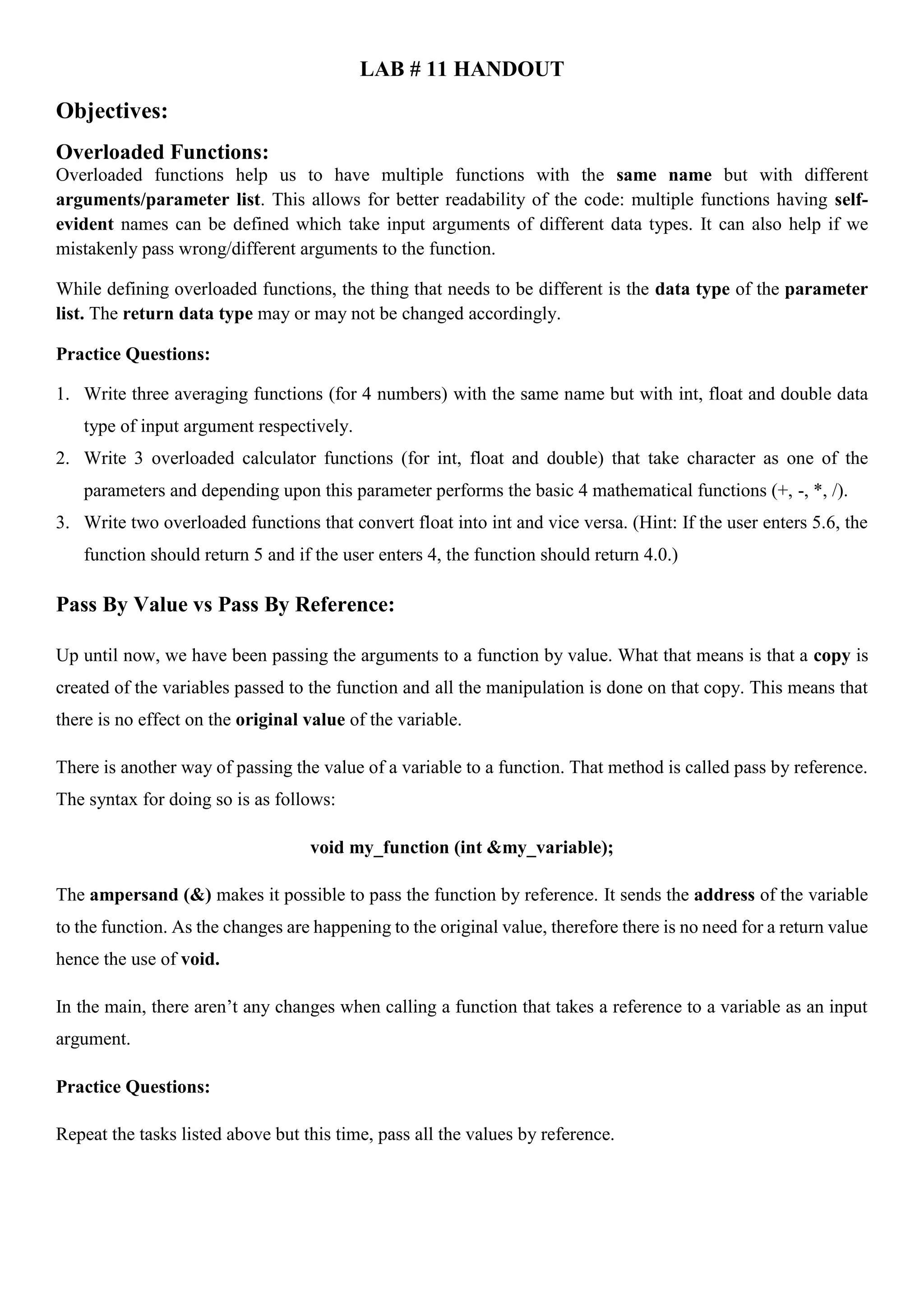 Handout # 4 functions + scopes | PDF