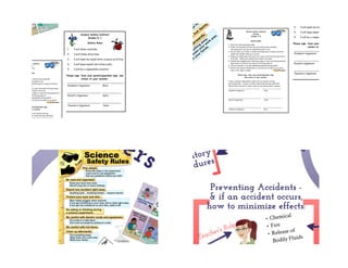 Science Safety, PREZI Handout | PPT
