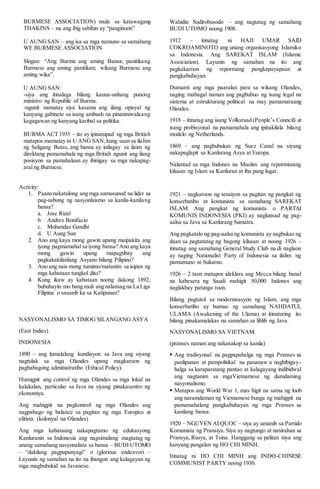 Ang Nasyonalismo sa Asya | DOCX