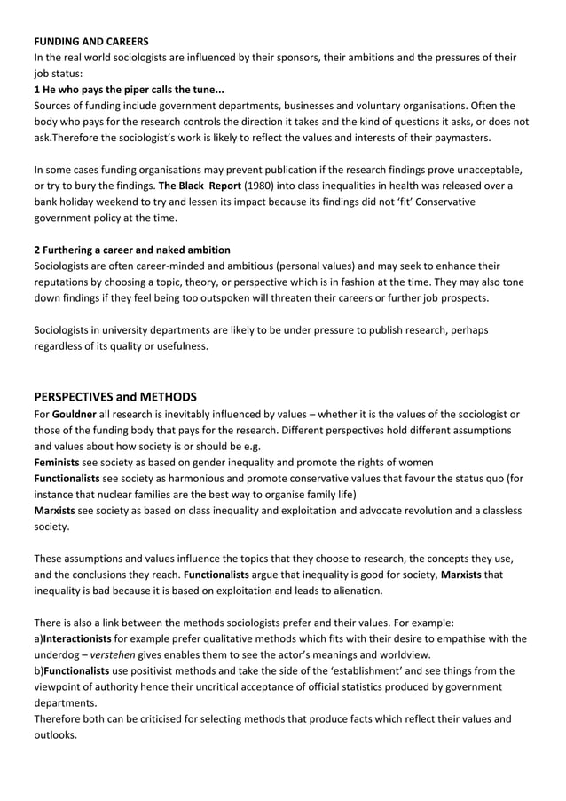 Values: Handout Booklet | DOCX | Science