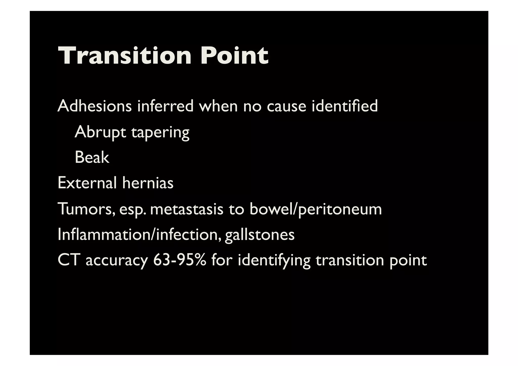 Imaging of Bowel Obstruction | PDF