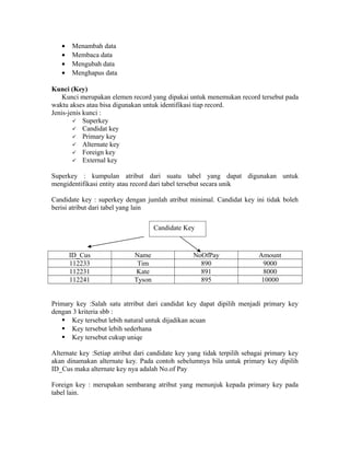 Handout database | DOC