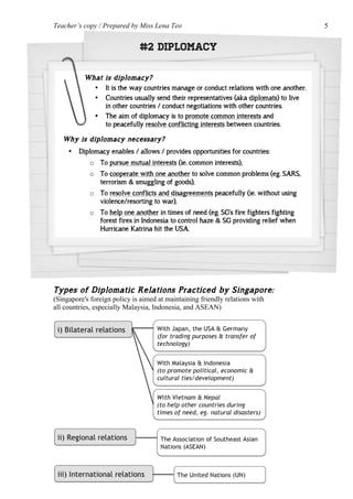 S3 SS Handout 3.1 - Diplomacy (Teacher) | PDF