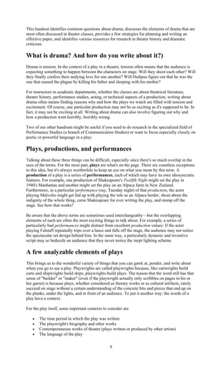 Handout drama 05092012 | DOC