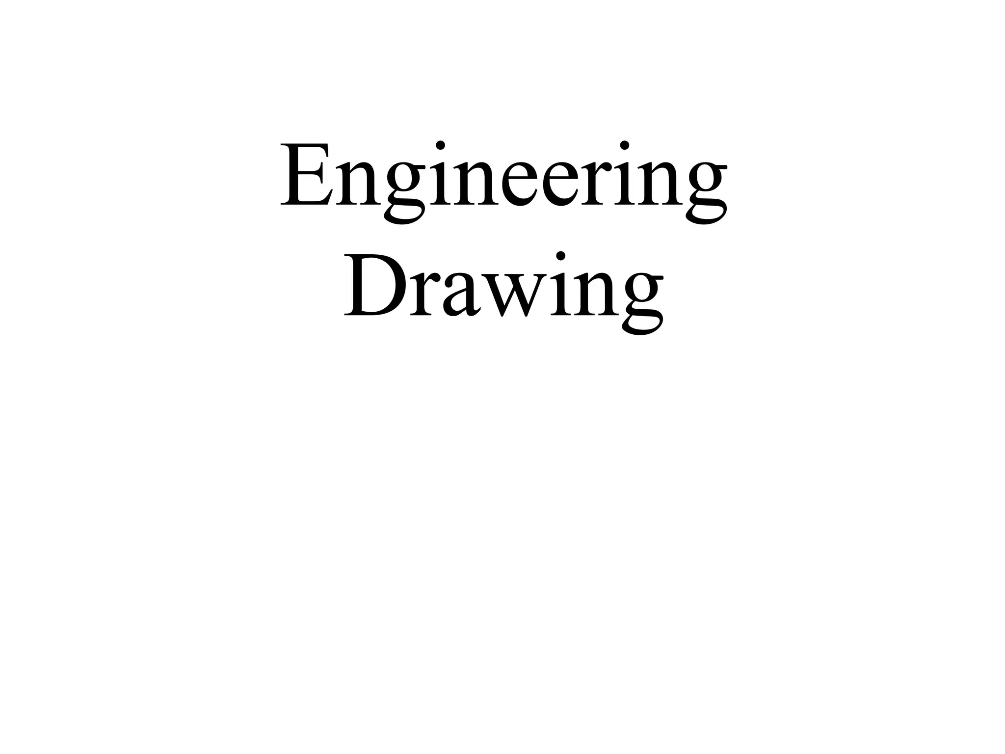 Hand out ed_01 intro to engg drawing | PDF