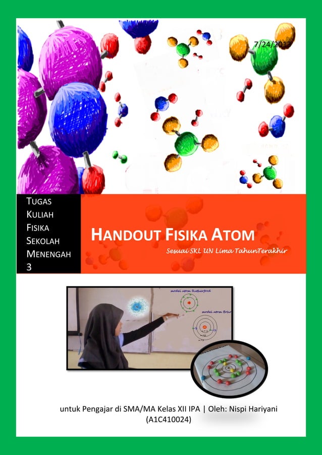 Handout fisika atom untuk pengajar by nispi h. | PDF