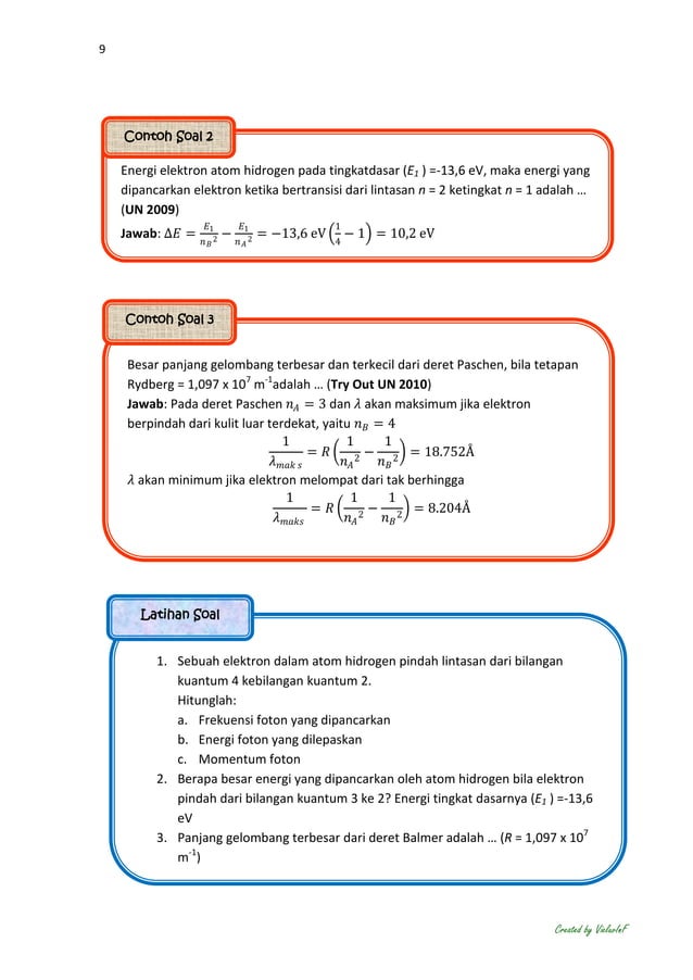 Handout fisika atom untuk pengajar by nispi h. | PDF