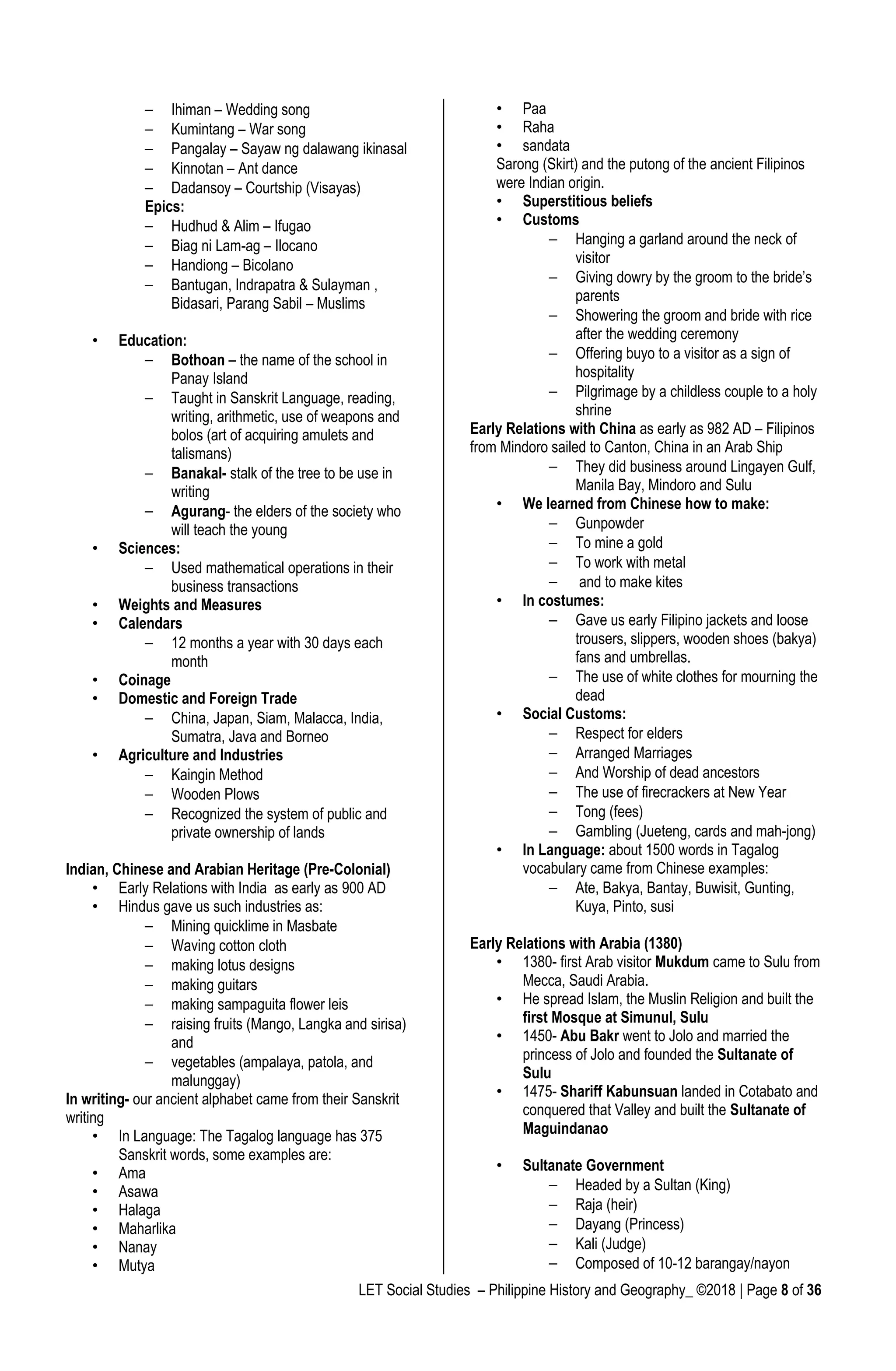 Handout geo and-ph-history-2018-edition | PDF