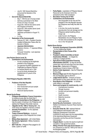 Handout geo and-ph-history-2018-edition | PDF