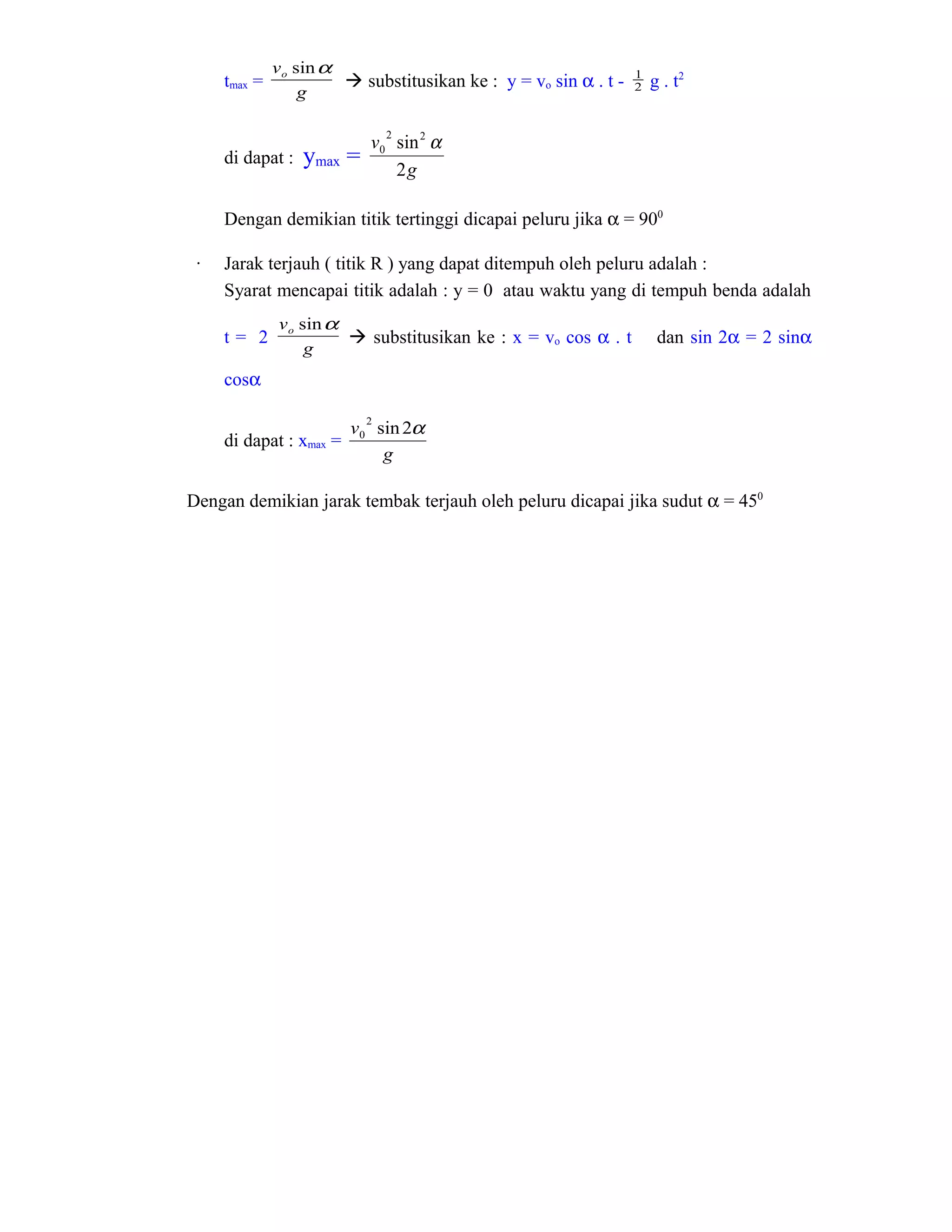 Handout gerak peluru atau gerak proyekti1 | DOC