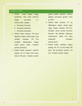 Handout getaran harmonis | DOCX