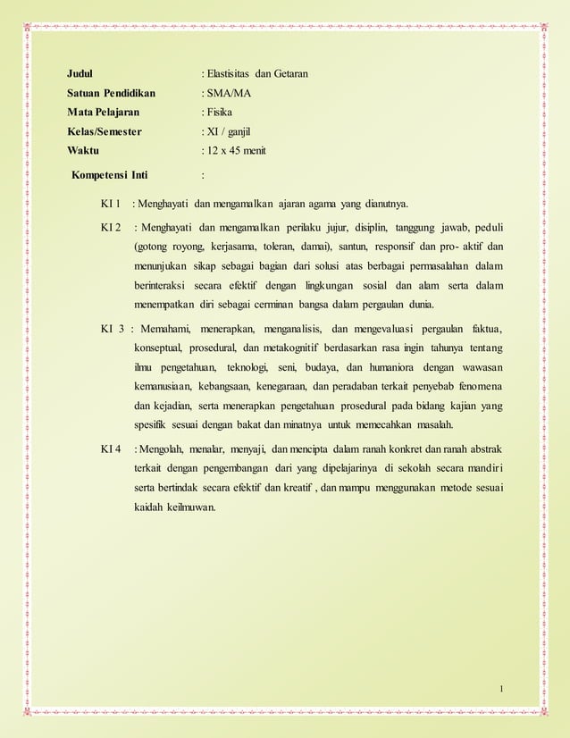 Handout getaran harmonis | DOCX