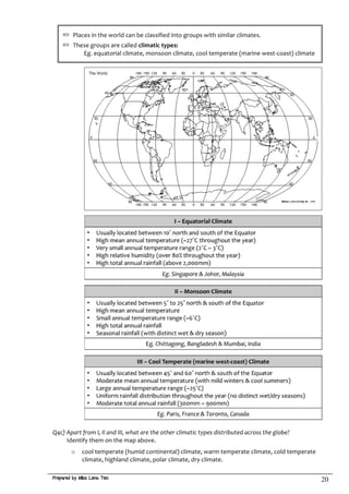 S3 GE Handout 1 - Weather Climate GW1 | PDF