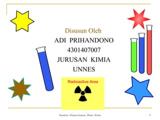 Handout interaktif hukum hukum dasar kimia | PPT