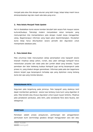 Handout kartografi | PDF
