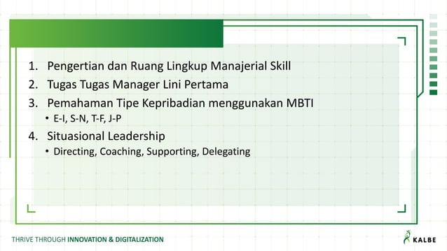 Leadership by KALBE | PPT