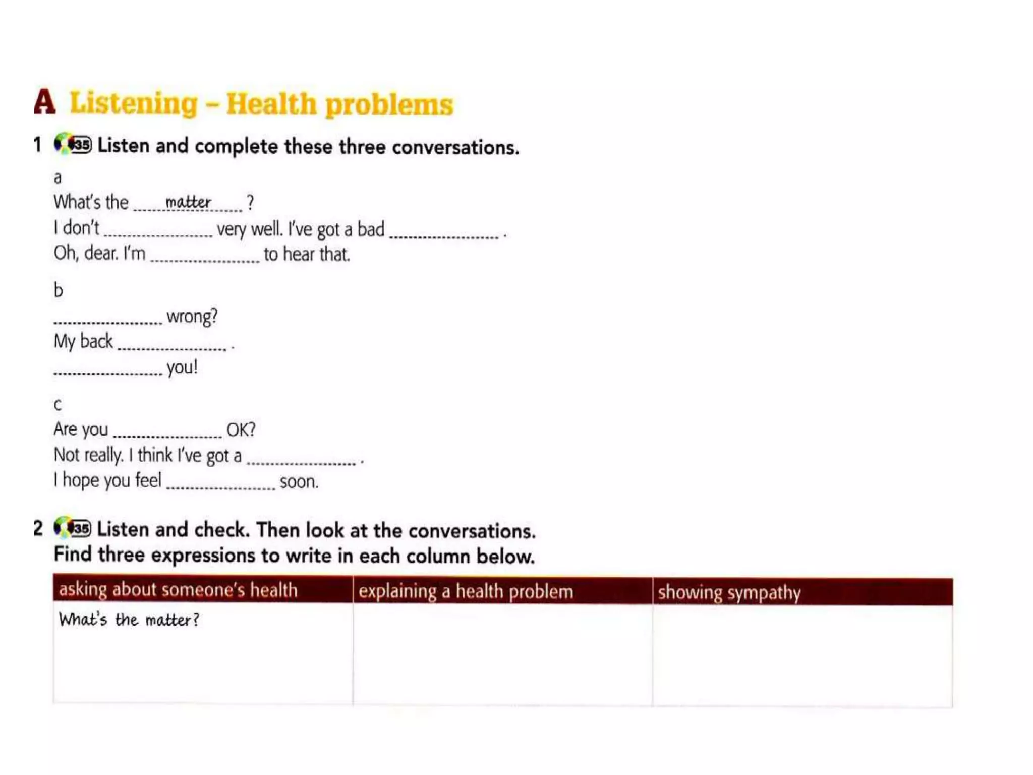 Handout listening 1 | PPT
