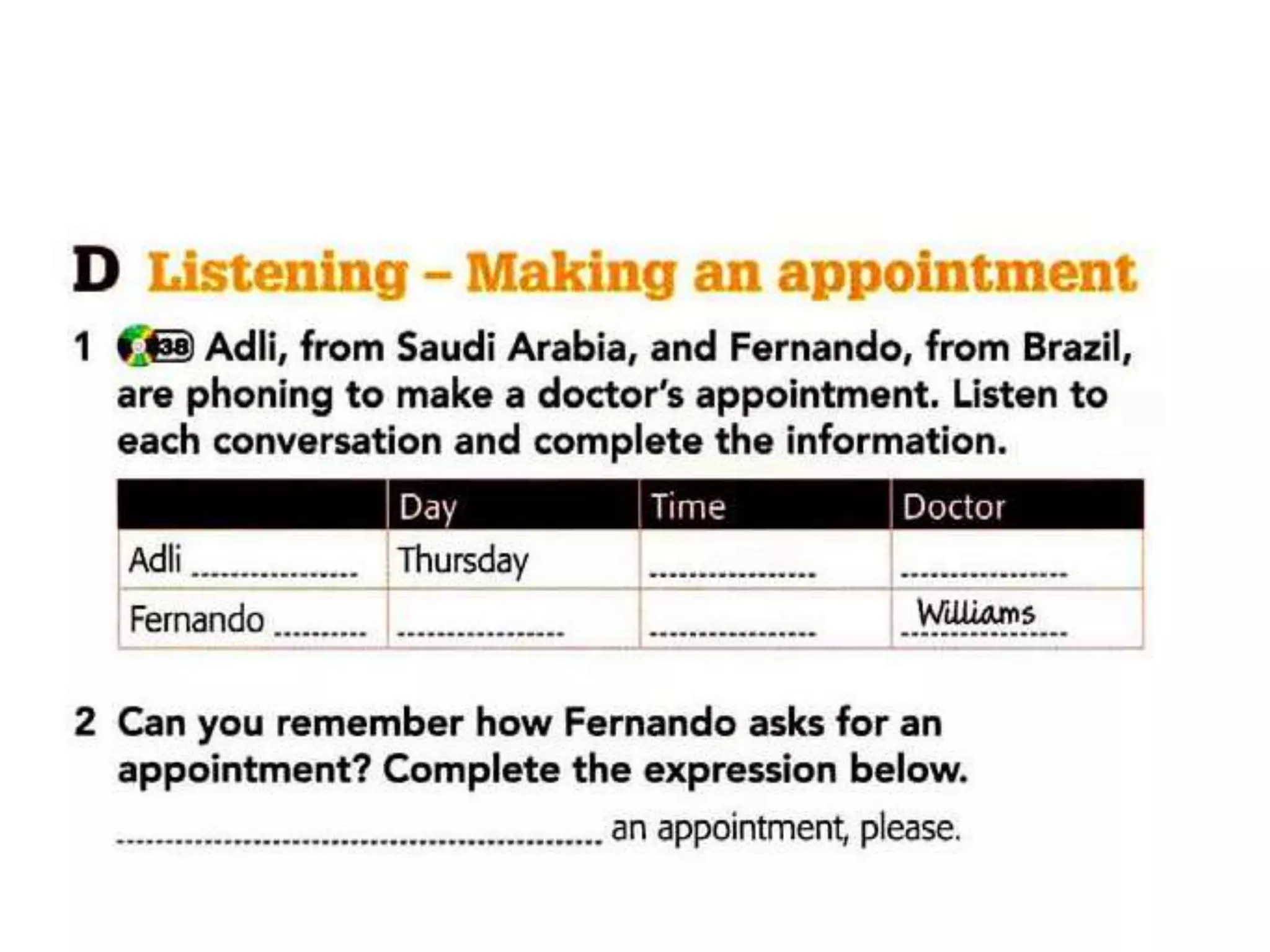 Handout listening 1 | PPT