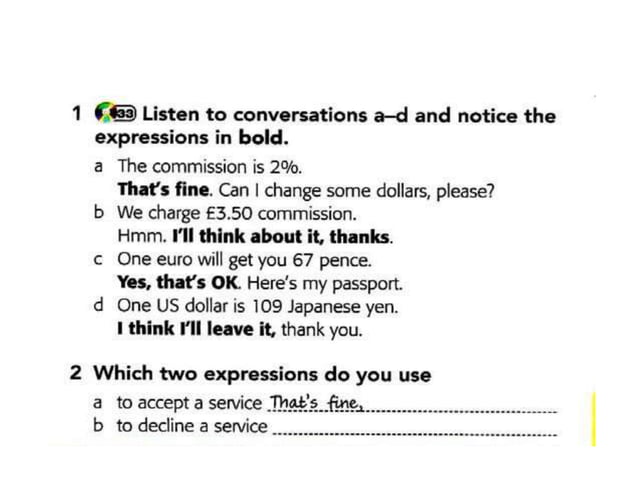 Handout listening 1 | PPT