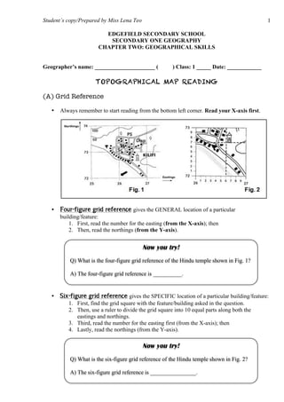 S1 GE Handout - Map Reading (Student) | PDF