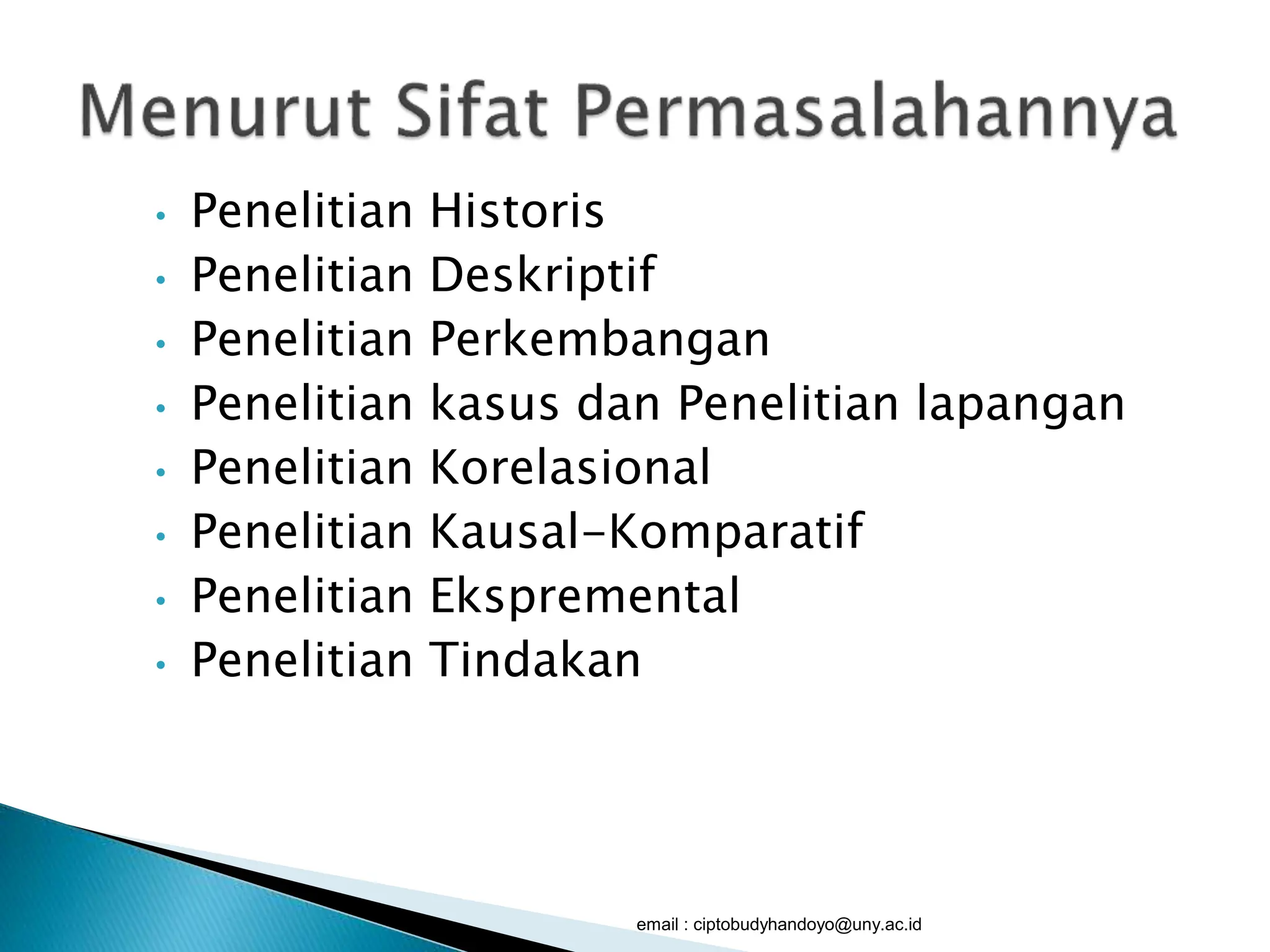 power point handout metode penelitian pendidikan | PPT