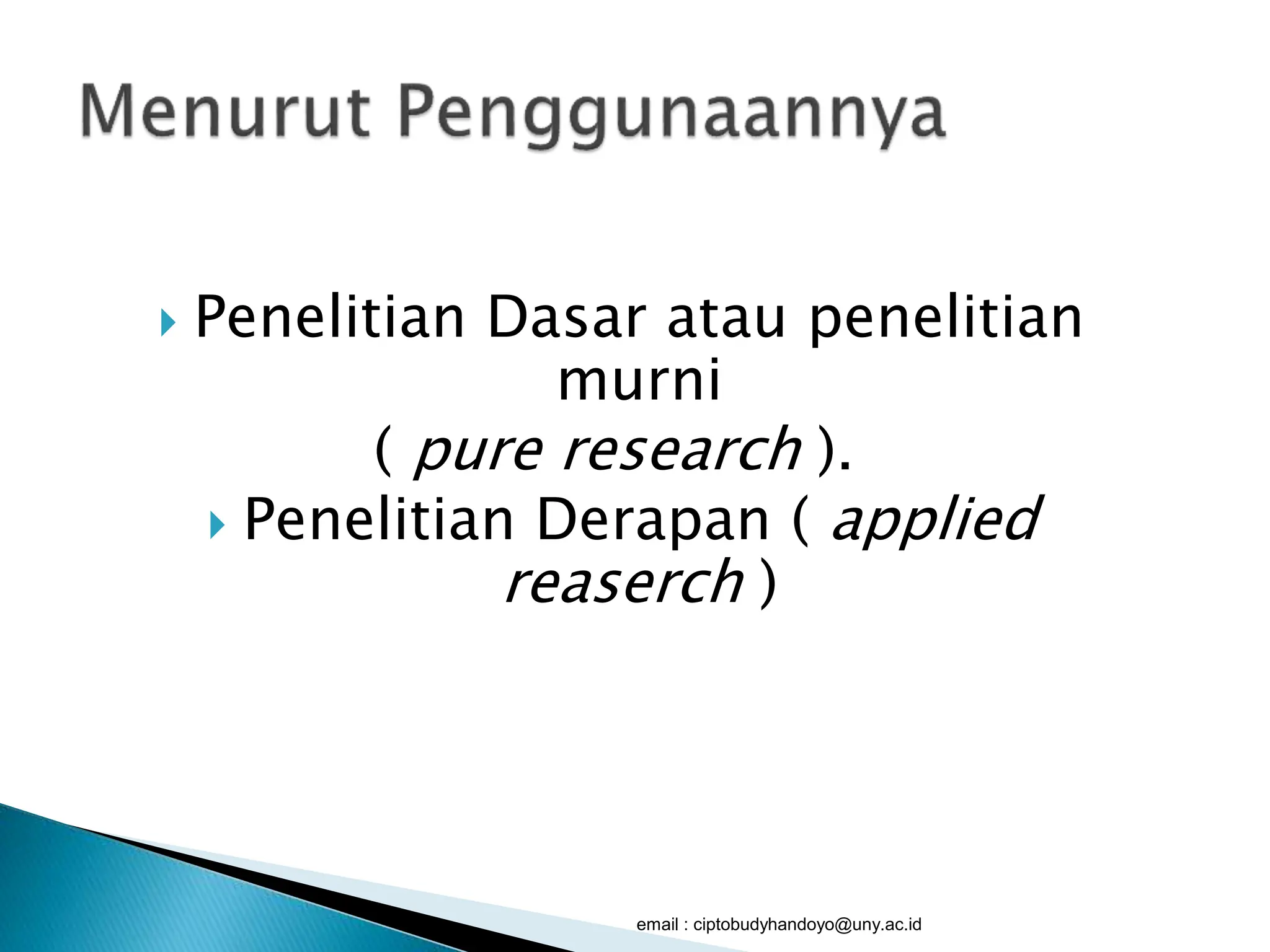 power point handout metode penelitian pendidikan | PPT