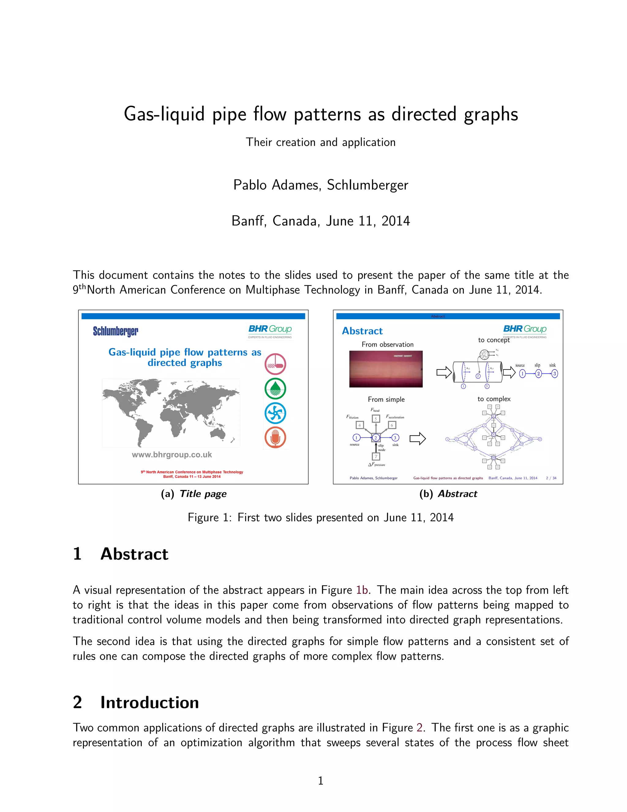 Handout notes gas liquid flow patterns as directed graphs | PDF