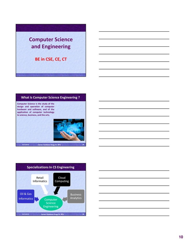 Career guidance in engineering Lecture #3 for Mech, Comp,Civil branches | PDF