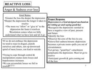 Hand Out On Understanding Depression | PPT