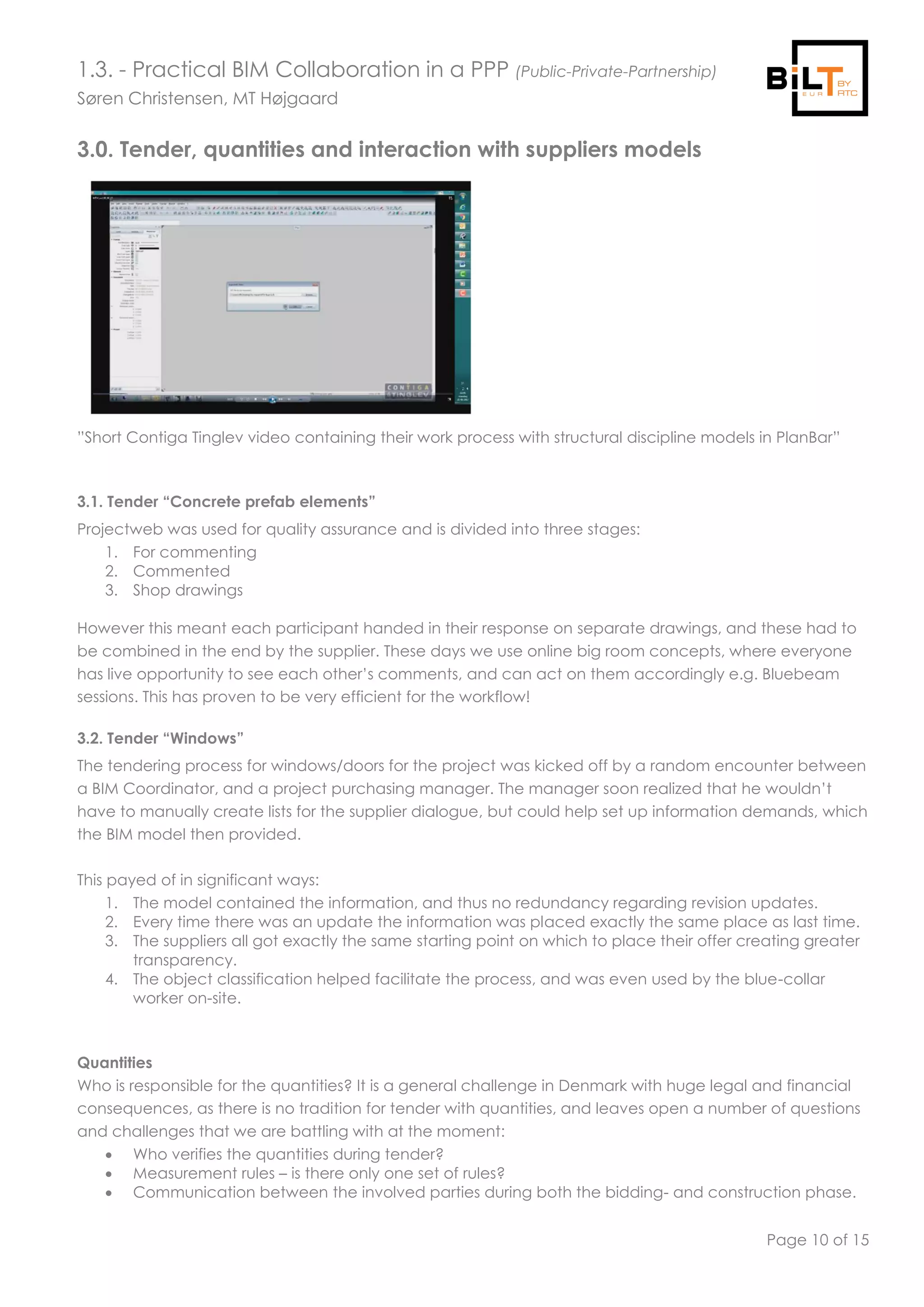 Handout Practical bim collaboration in a ppp | PDF
