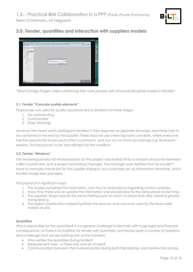 Handout Practical bim collaboration in a ppp | PDF