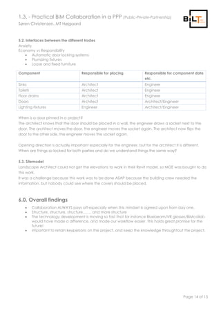Handout Practical bim collaboration in a ppp | PDF