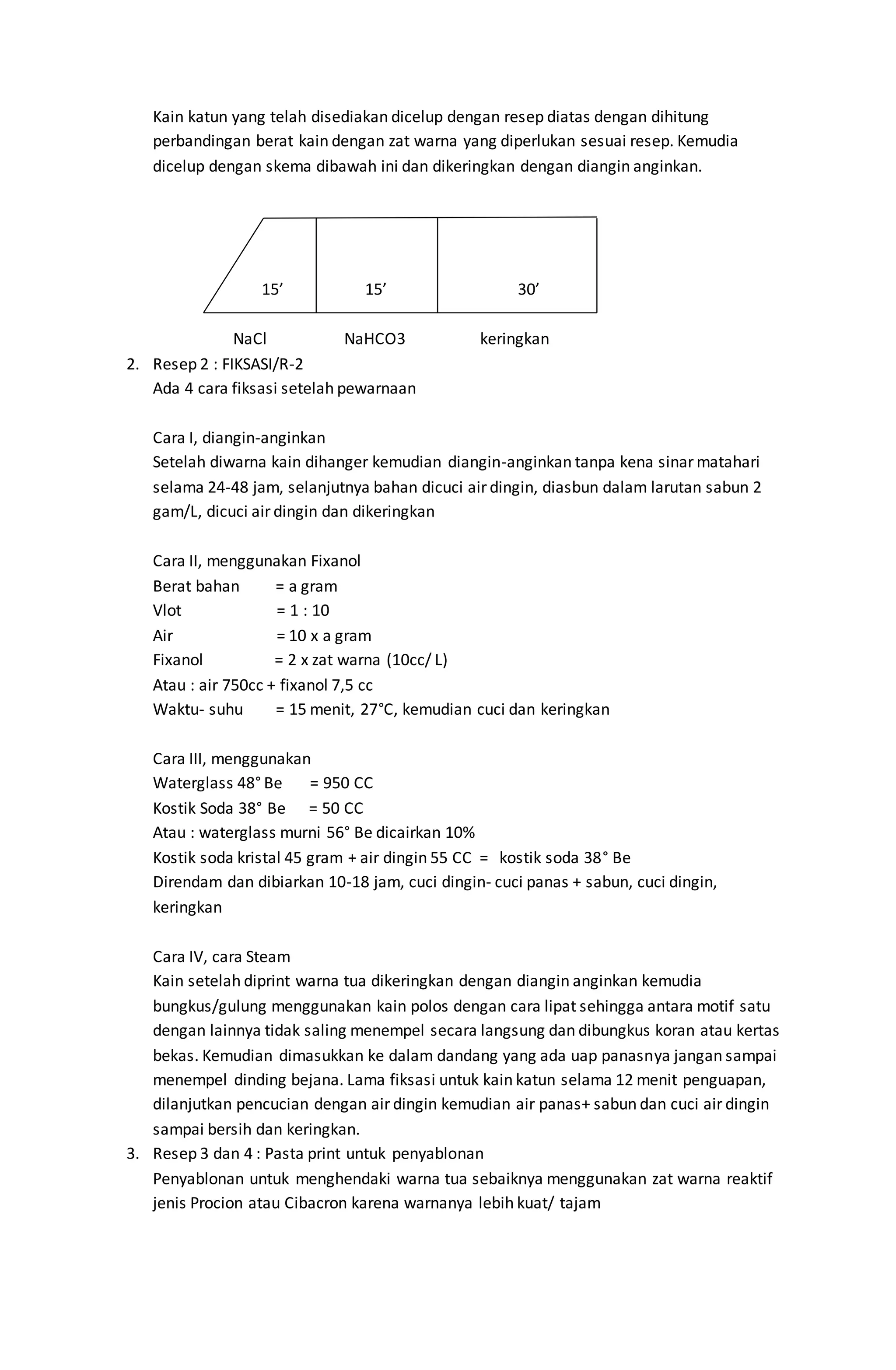 Hand out cetak saring Kria Tekstil Part 2 | DOCX