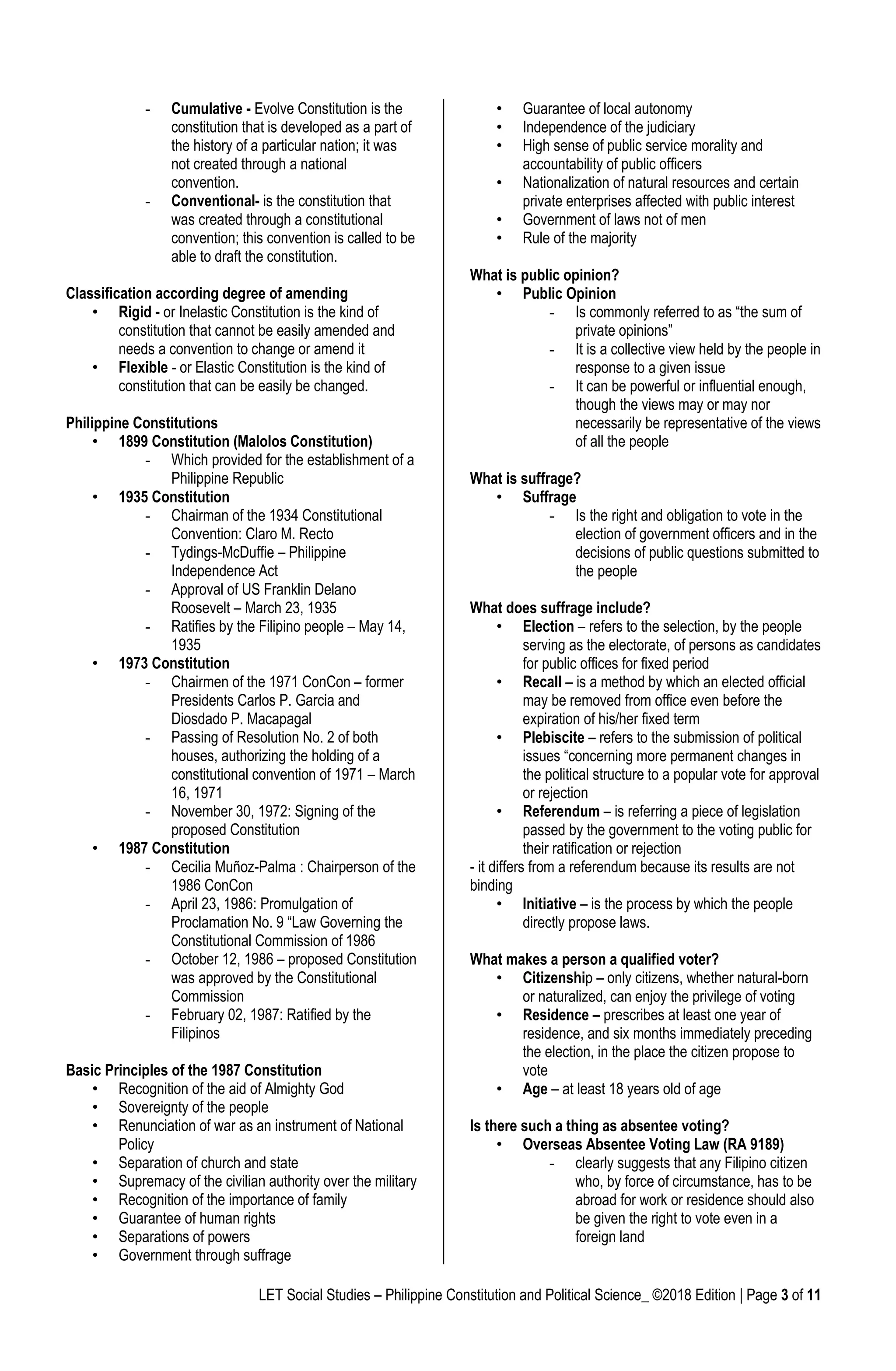 Handout ph constitution-and-pol-sci_2018-edition | PDF