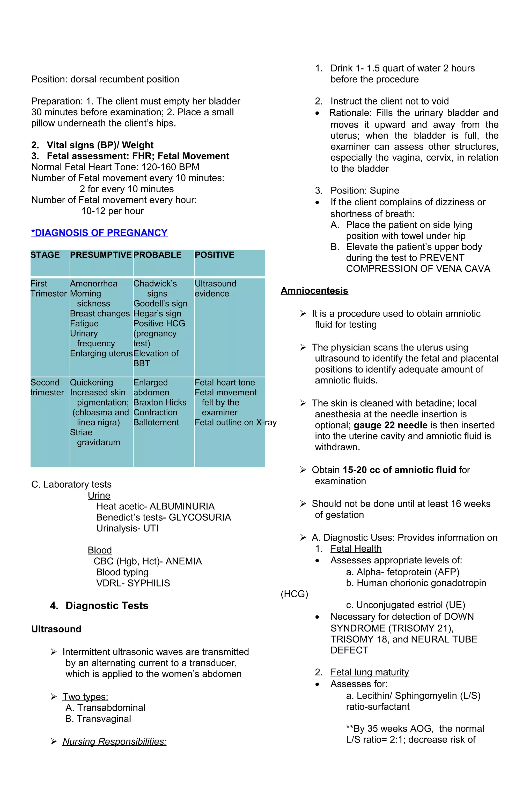 Handout Prenatal | DOC