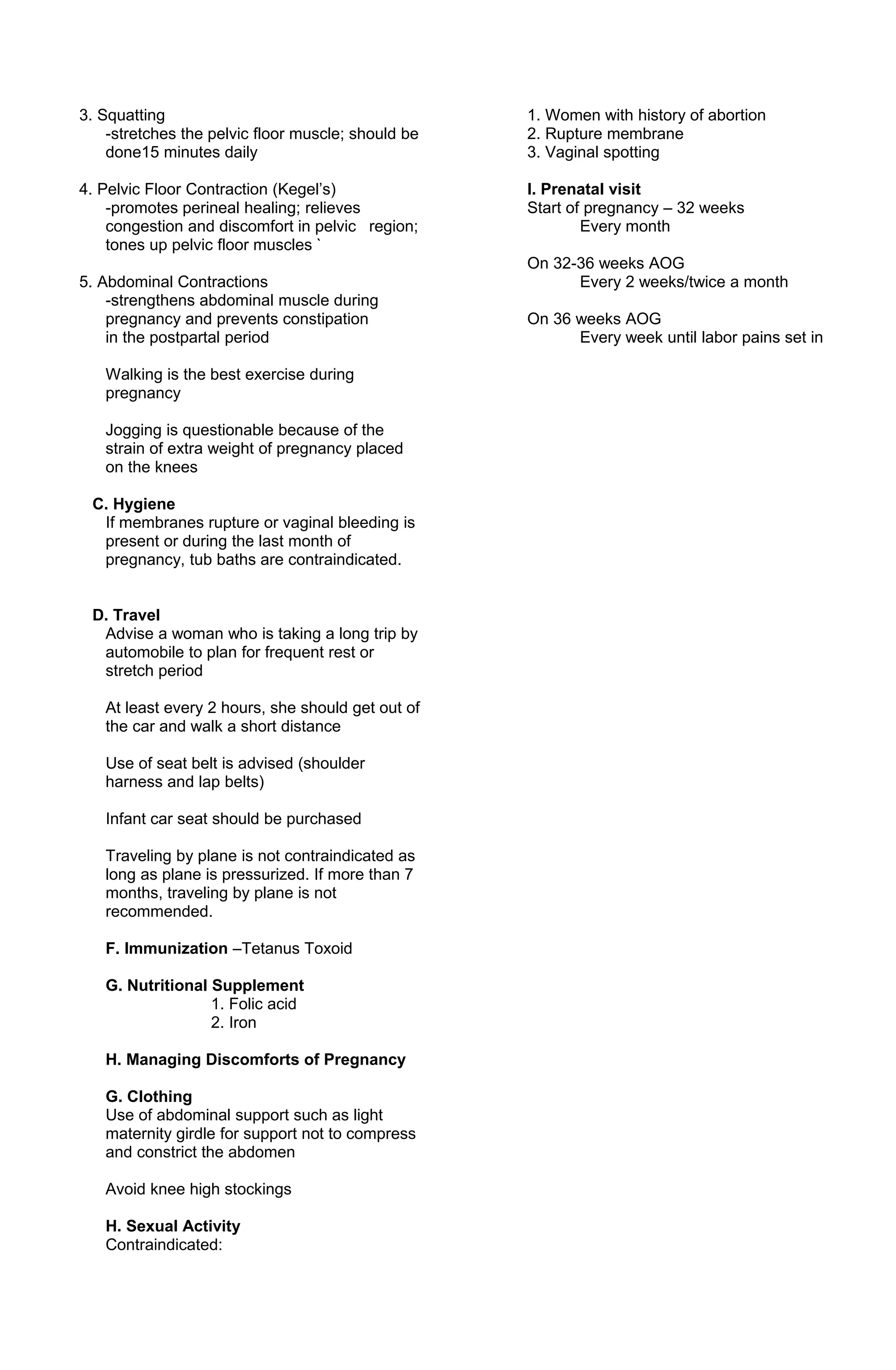 Handout Prenatal | DOC