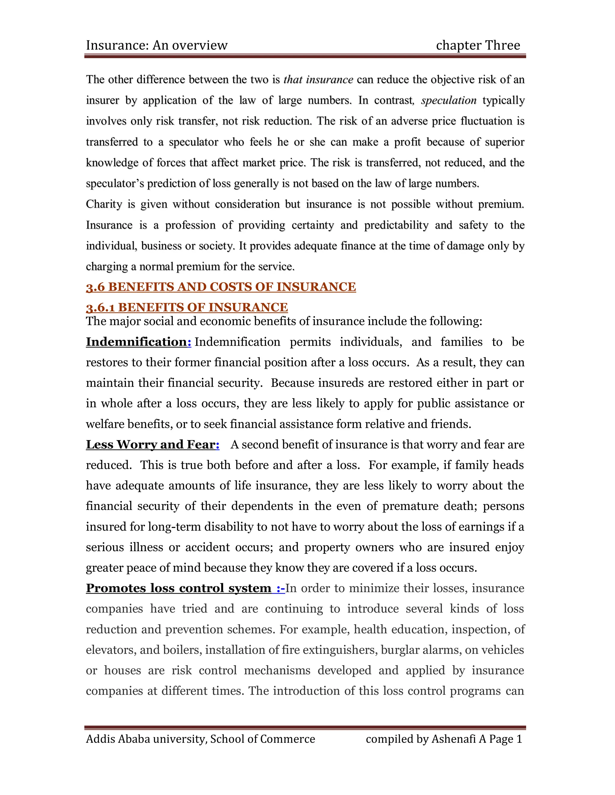 Handout_risk management and insurance I_AAU | PDF