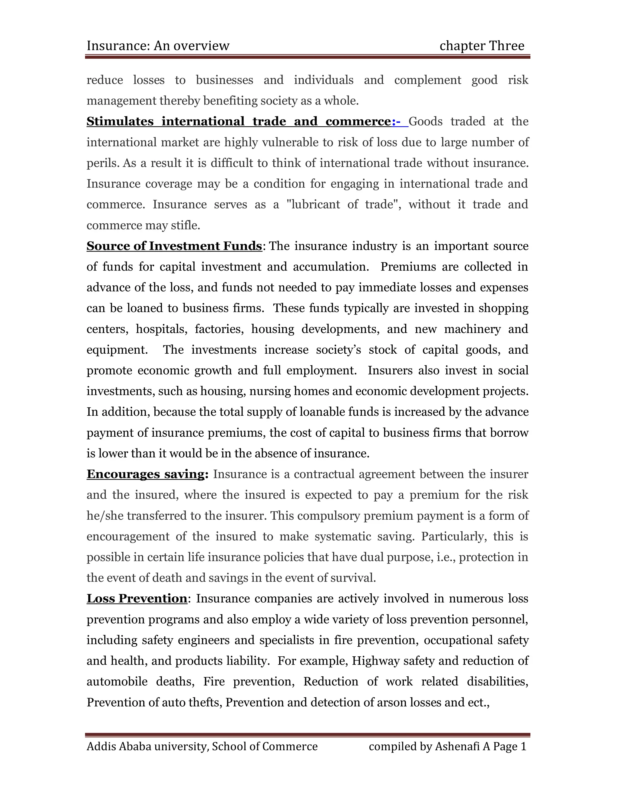 Handout_risk management and insurance I_AAU | PDF