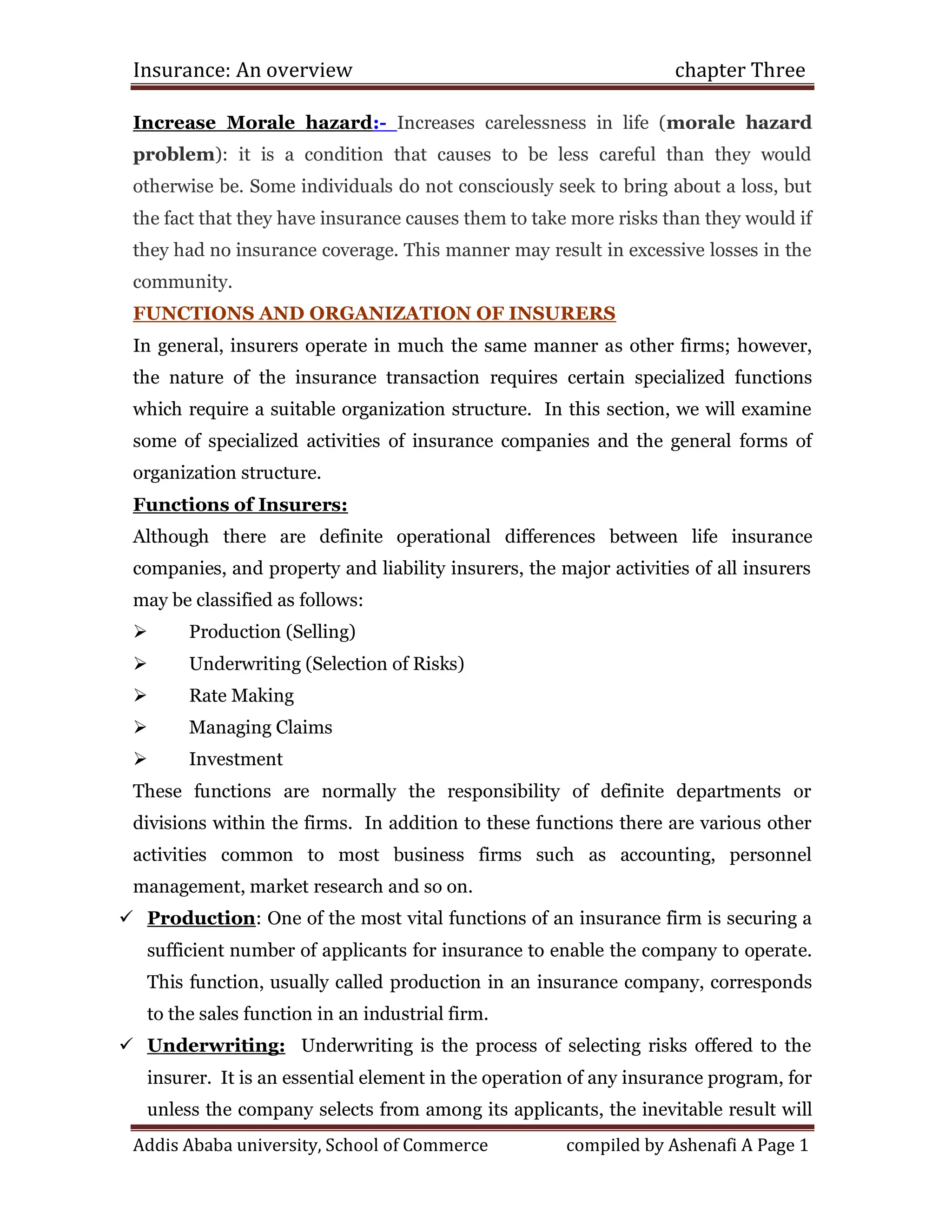 Handout_risk management and insurance I_AAU | PDF